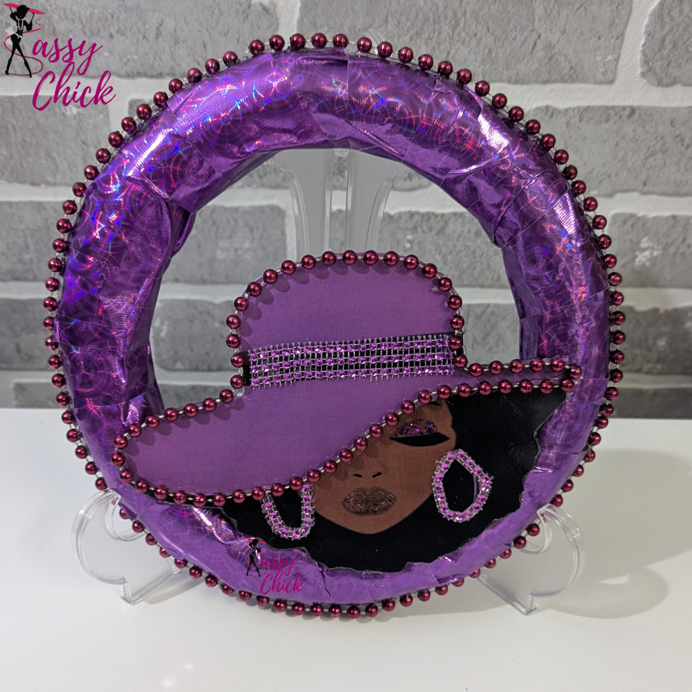 Custom Lady Purple Wreath – Shop Sassy Chick