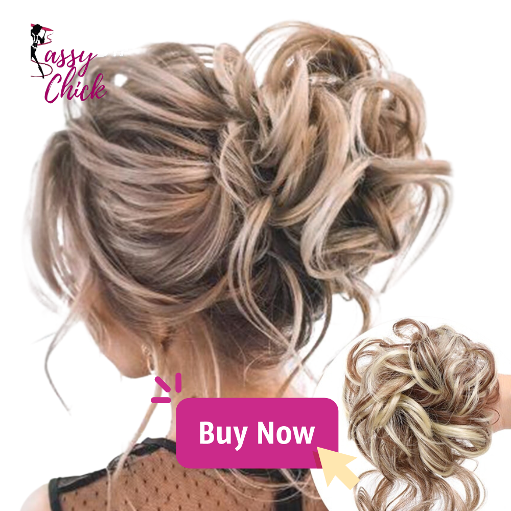 Messy Wavy Curly Hair Bun – Shop Sassy Chick