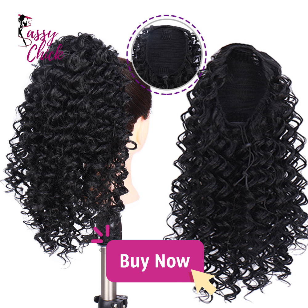 Afro Puff Kinky Curly Ponytail Hair Extension – Shop Sassy Chick