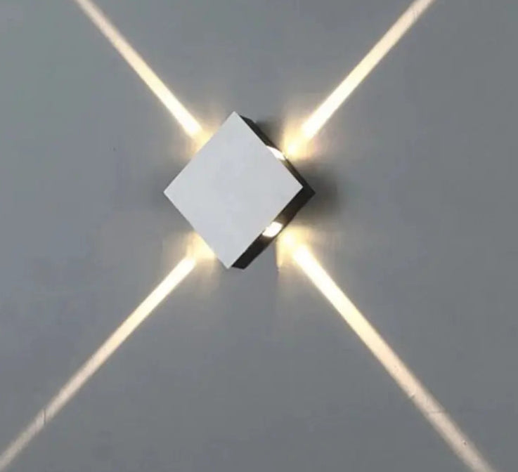 Modern LED Wall Lamp – Star Cross Wall Light for Bedroom or Living Room ...