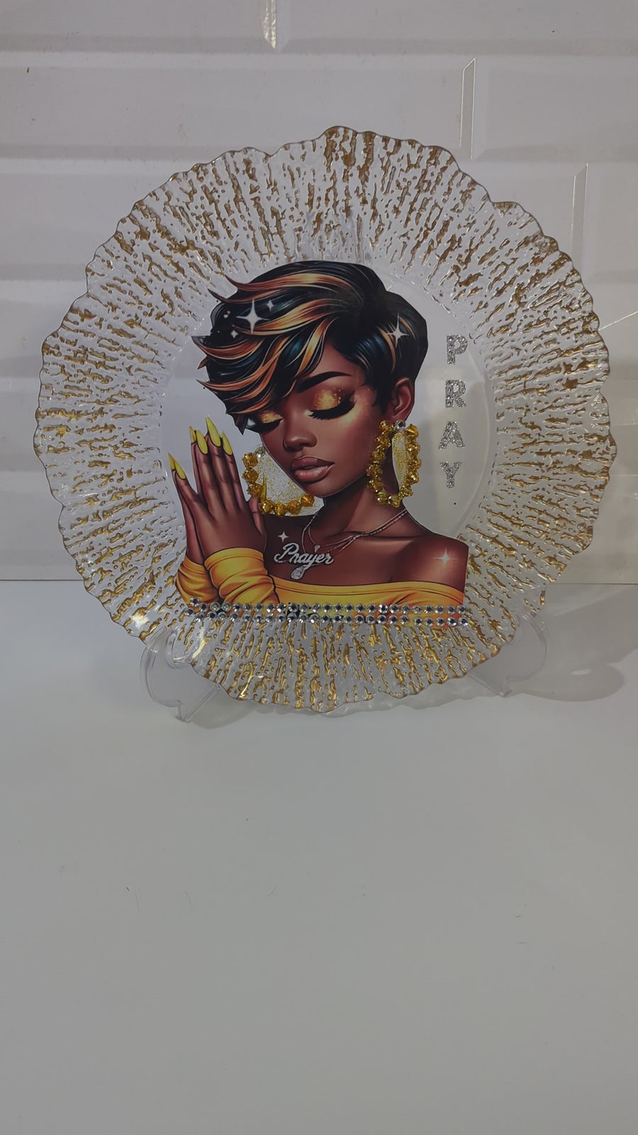Custom Prayer Gold Display Plate – Shop Sassy Chick
